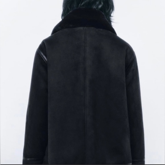 Zara | Jackets & Coats | Nwt Zara Faux Suede Double Faced Long Jacket | Poshmark
